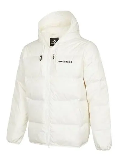 CONVERSE Downfilled Hooded Jacket - White