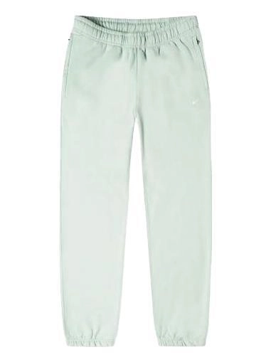 Nike Embroidered Logo Solid Color Bundle Feet Sports Pants/trousers/joggers - Green