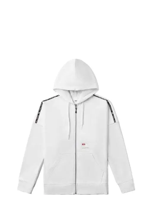 VANS Athleisure Casual Sports Zip Hoodie - White