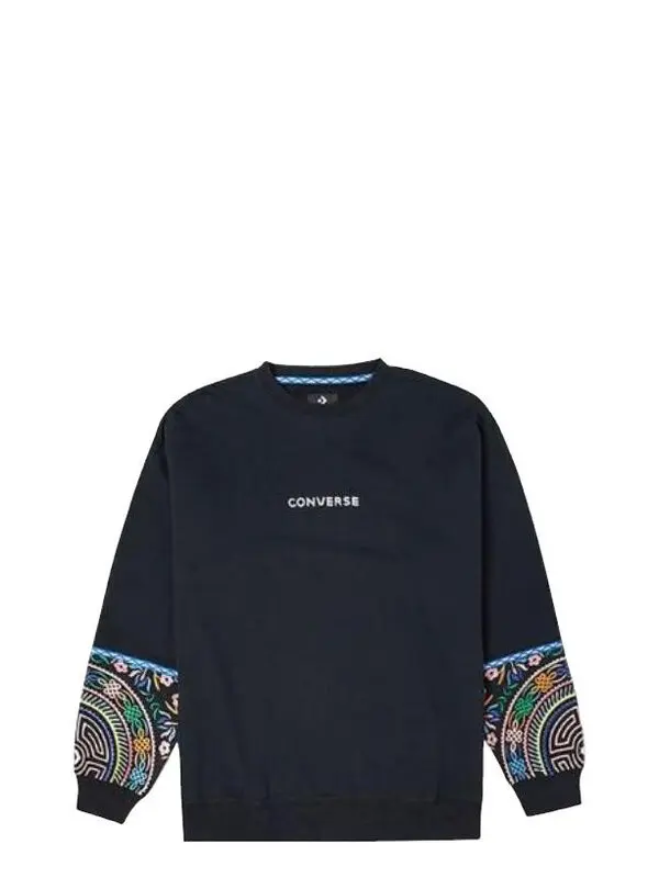 CONVERSE Tapestry Crewneck Sweatshirt - Black