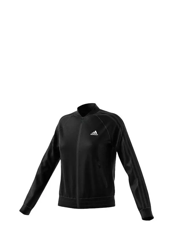 Adidas Knitted Bomber Jacket - Black