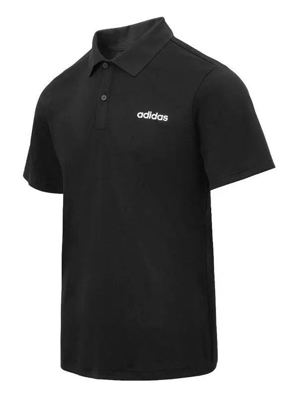 Adidas D2m Elv Polo Shirt Asia Sizing - Black