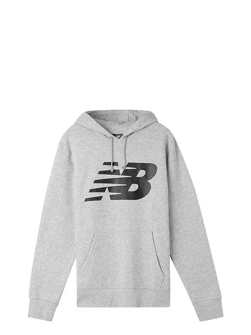NEW BALANCE Long Sleeve Hoodie - Silverwhite