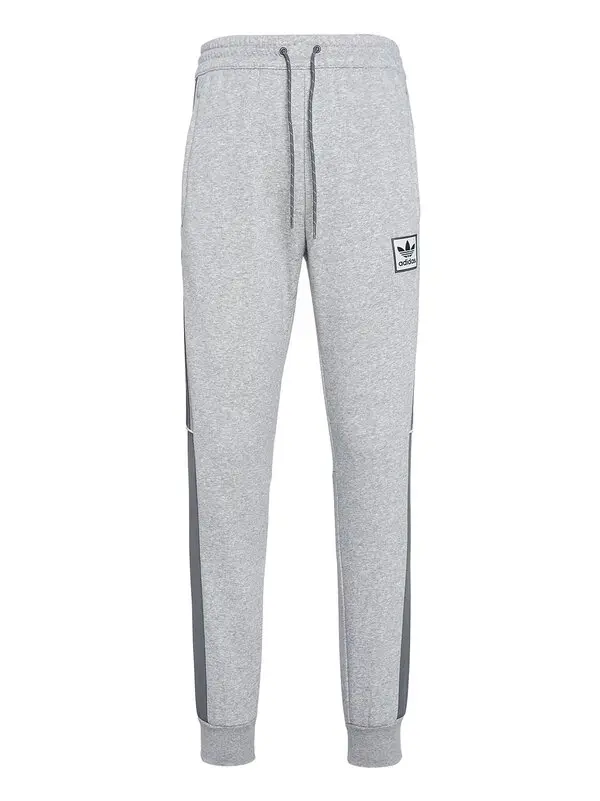 Adidas Originals Casual Logo Solid Color Sports Bundle Feet Pants Gray - Default Color