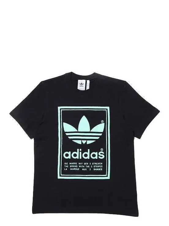 Adidas Originals Printing Casual Short Sleeve - Black