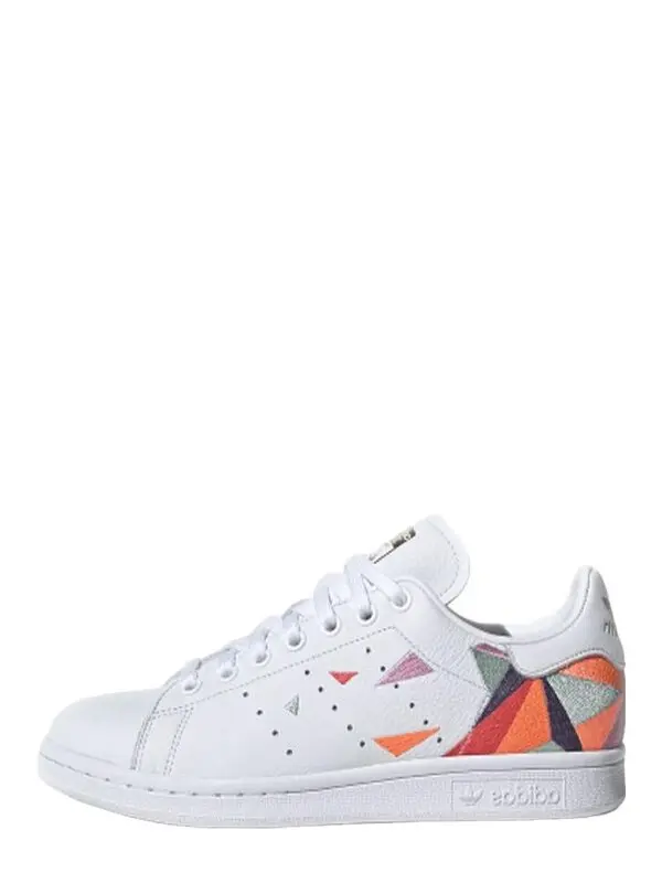 Adidas Stan Smith Geometric Print Sneaker - White