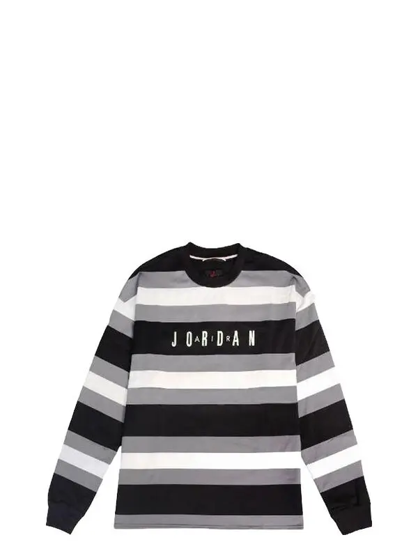 JORDAN Sport Dna Striped Long Sleeve - Black