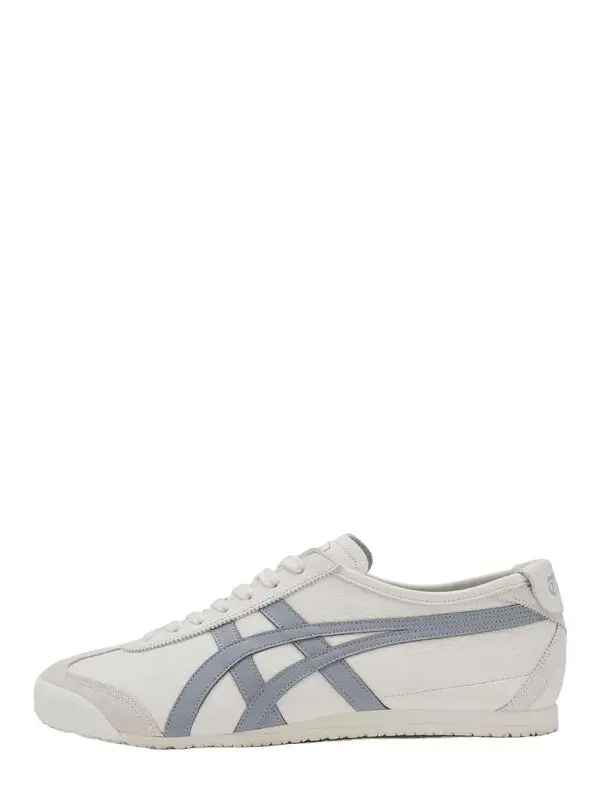 Onitsuka Tiger Mexico 66 "vintage Running Style" Lace-up Leather Sneakers - White/grey/blue