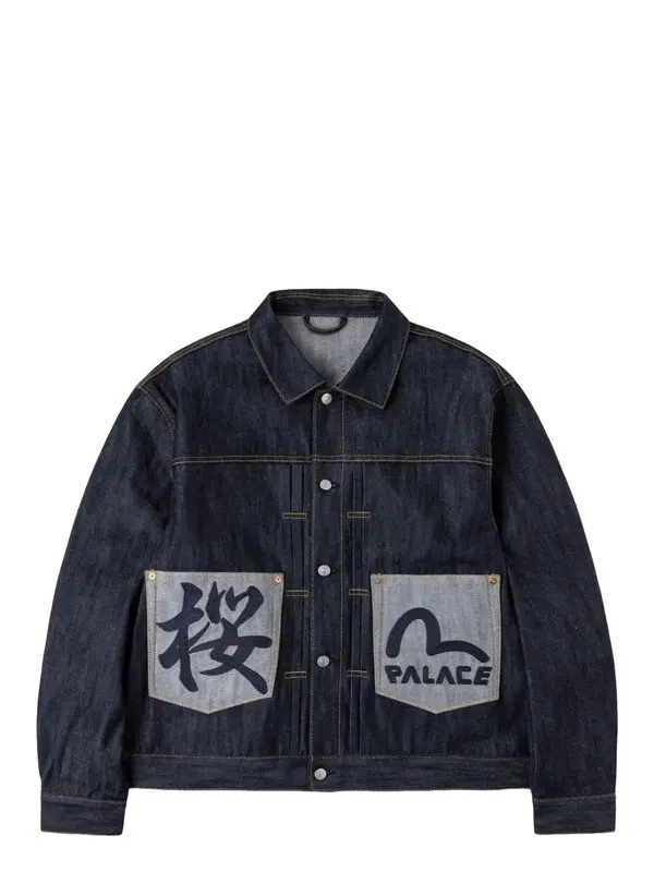 PALACE X Evisu Type 2 Denim Jacket - Indigo