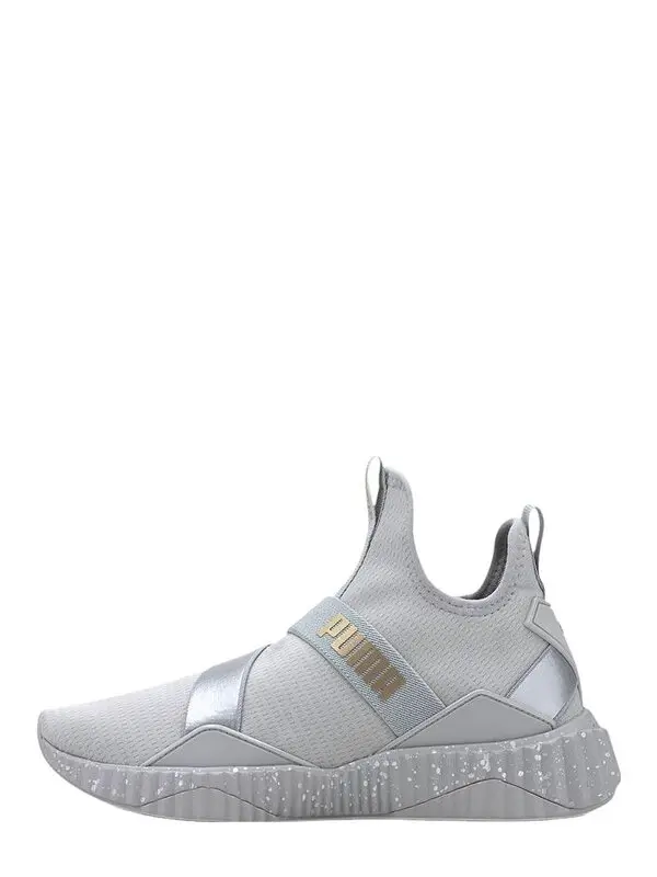 PUMA Defy Mid Metal High Rise Silver Sneakers - Grey