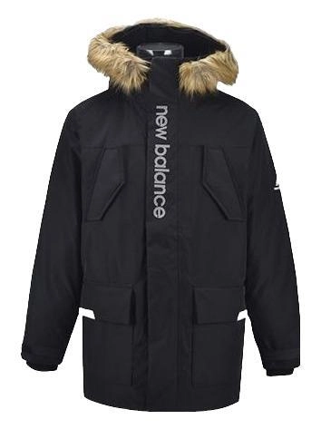 NEW BALANCE Parka Jacket With Hood - Black