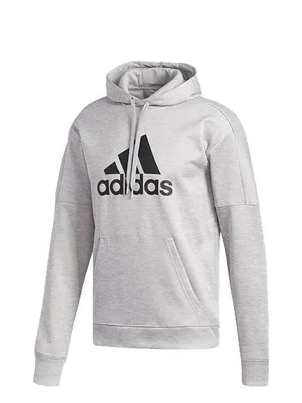 Adidas Pullover Hoodie With Logo - Grey
