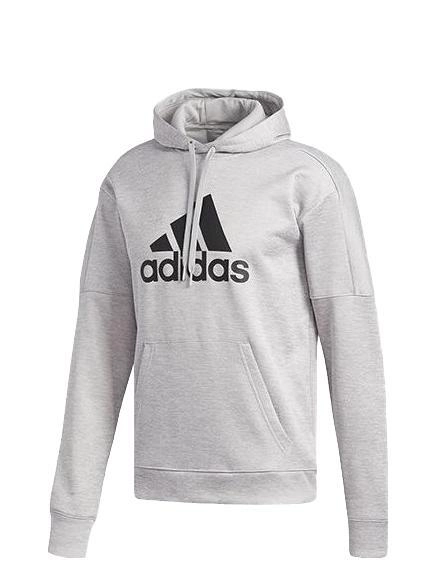 Adidas Pullover Hoodie With Logo - Grey