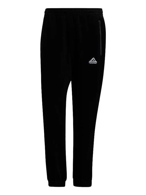 Adidas Embroidered Logo Corduroy Bundle Feet Sports Pants/trousers/joggers Black - Multi-color
