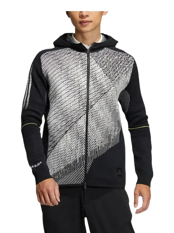 Adidas Primeknit Hooded Jacket - Black