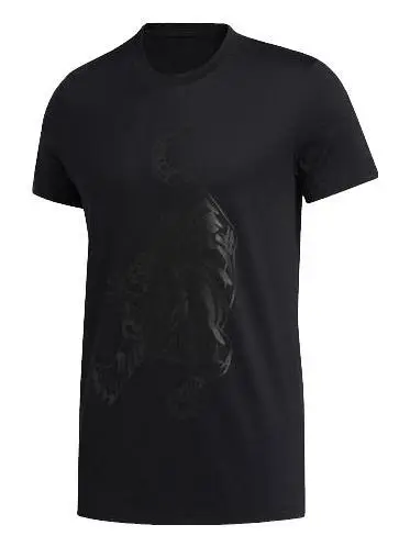 Adidas Cny Printing Basketball Sports Short Sleeve - Black