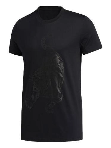 Adidas Cny Printing Basketball Sports Short Sleeve - Black