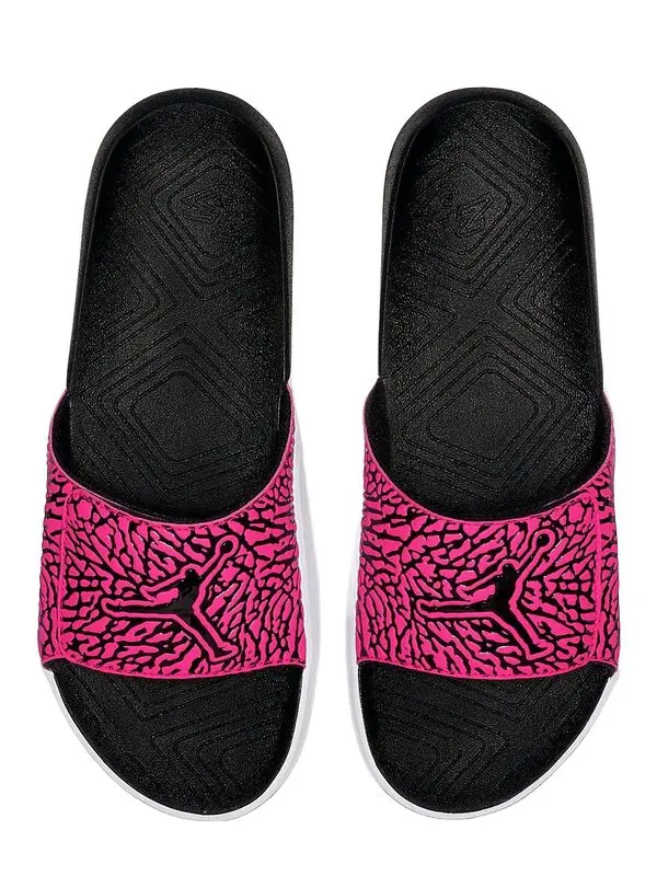 JORDAN Hydro V2 Slides - Black-hyper Pink-white