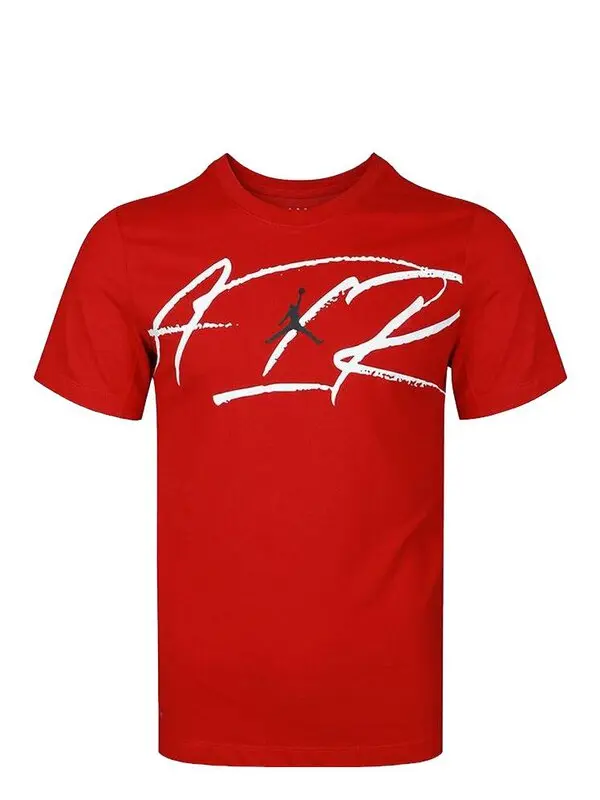 JORDAN Air Script Basketball Short Sleeve - Red