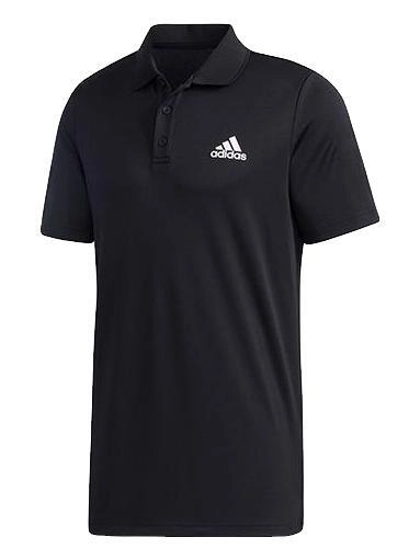 Adidas D2m Polo Sports Short Sleeve Polo - Black