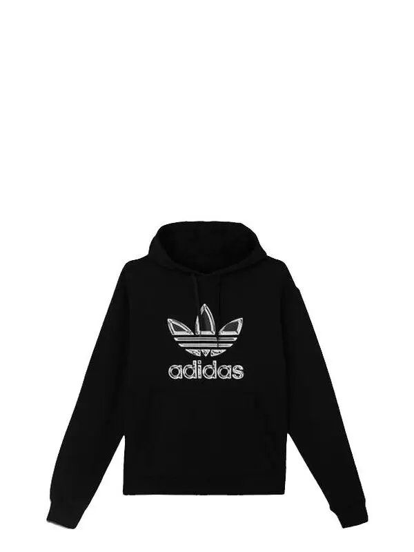 Adidas Originals Metallic Logo Hoodie - Black