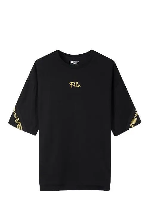 FILA Loose Short Sleeve Graphic T-shirt - Black