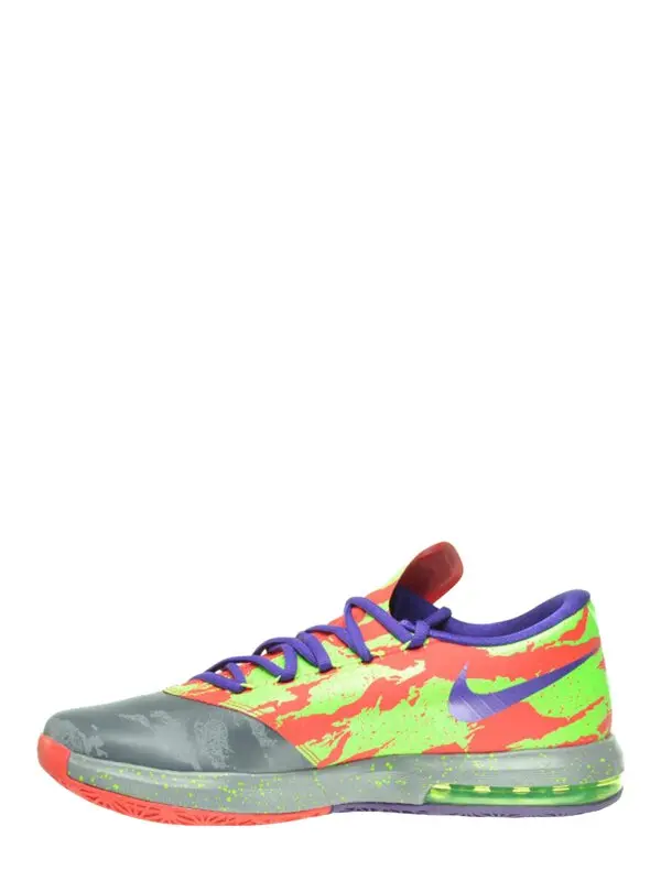 Nike Kd 6 'energy' Athletic Sneakers - Gray/green/red