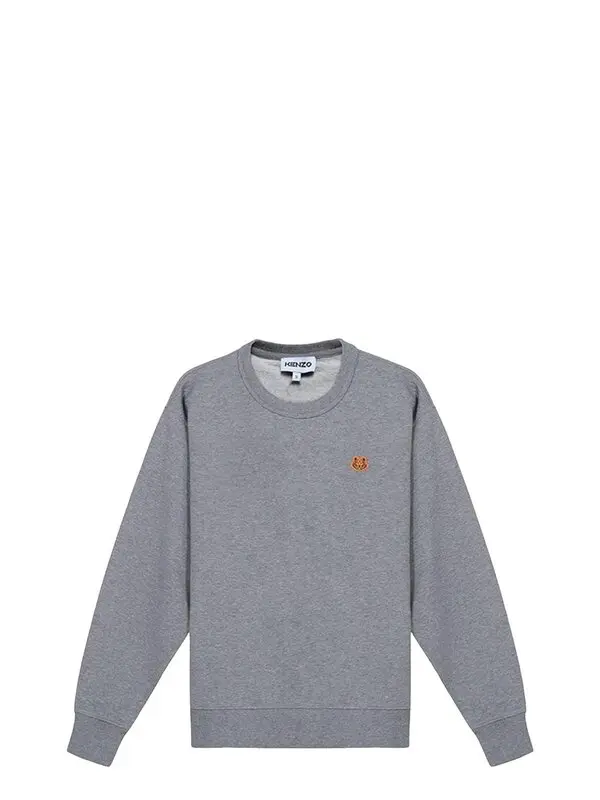 Kenzo Embroidered Tiger Logo Crewneck Sweatshirt - Grey