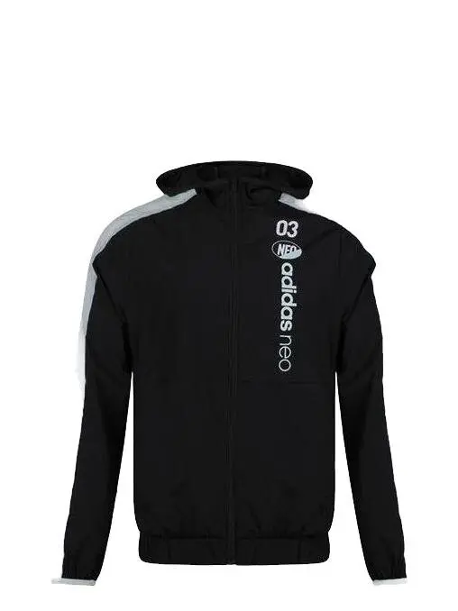 Adidas Neo Casual Windproof Sports Jacket - Black