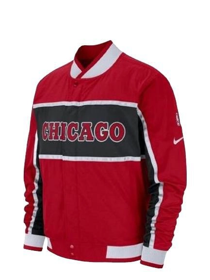 Nike Nba Chicago Bulls Courtside Jacket - Red
