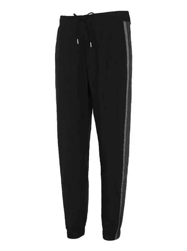 Nike Side Splicing Running Sports Woven Bundle Feet Pants - Black