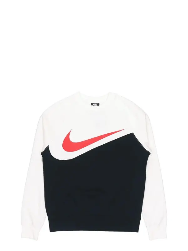 Nike Swoosh Crewneck Pullover - Blackwhite