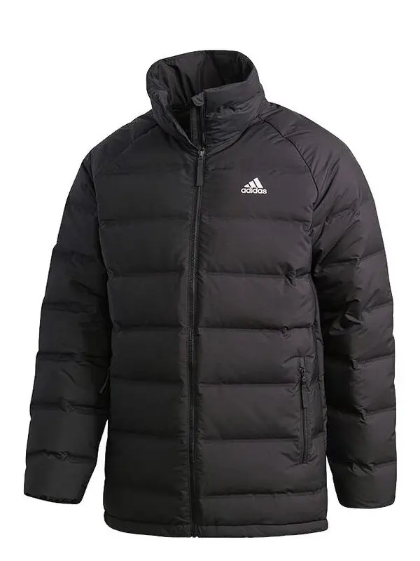 Adidas Helionic Down Jacket With Stand Collar - Black