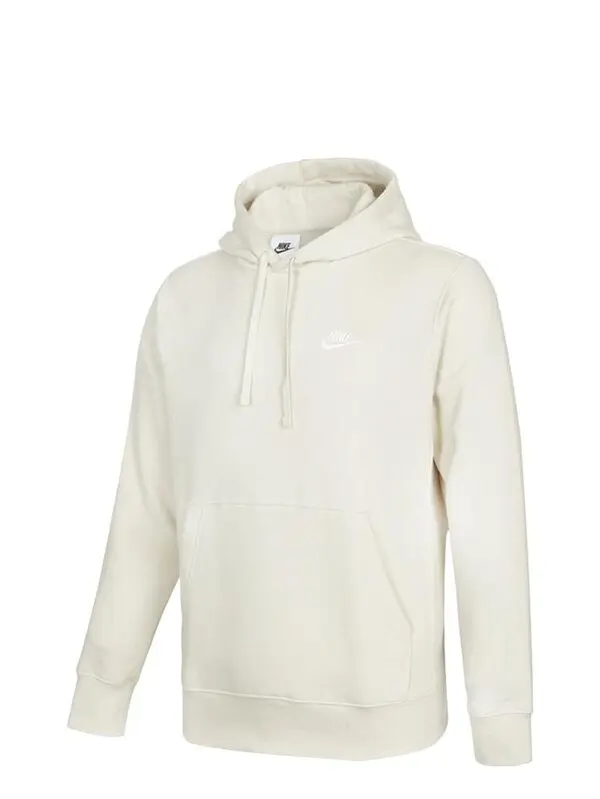 Nike Club Fleece Pullover Hoodie - Ivory