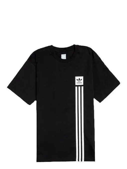 Adidas Originals Bb Pillar Logo Printing Short Sleeve - Black