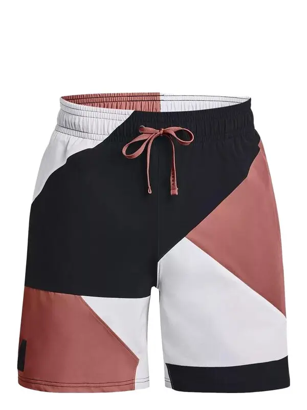 Under Armour Curry Woven 7 Inch Basketball Shorts - Black/pink/white
