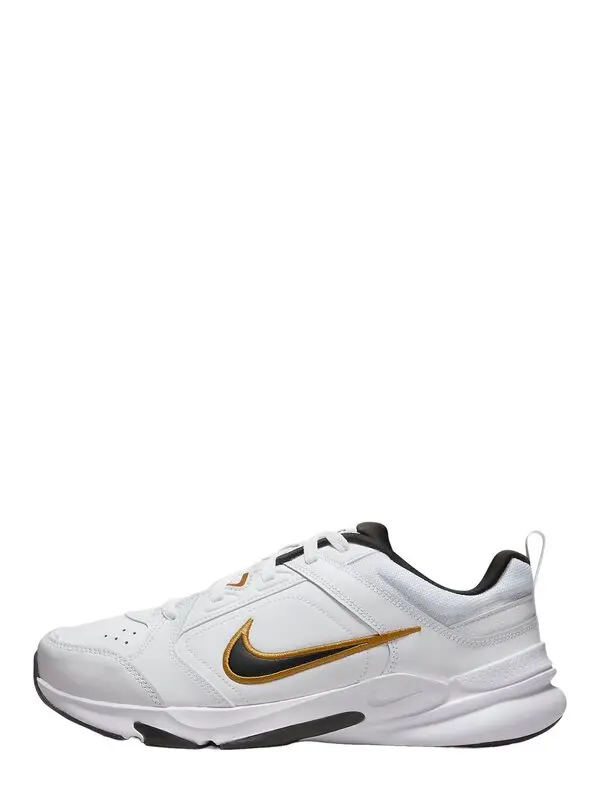 Nike Defy All Day Extra Wide Sneakers - White/gold Suede/black