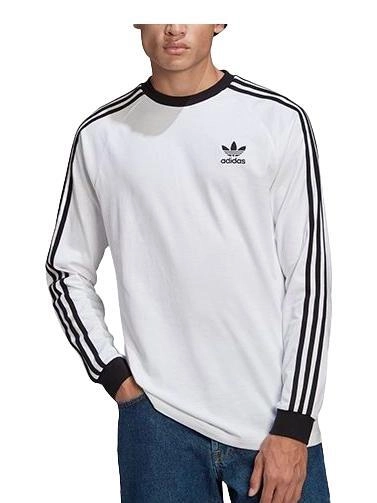 Adidas Originals 3-stripes Long Sleeve Crewneck - White