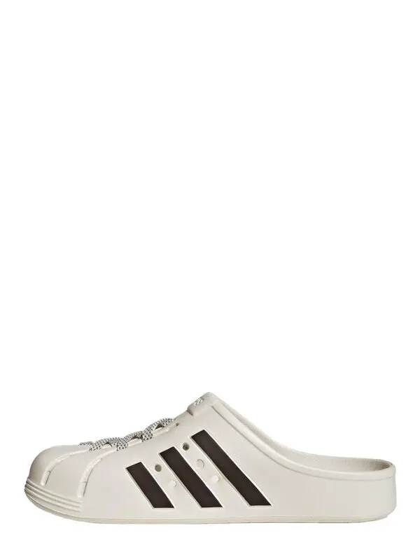Adidas Adilette Clogs - White/black