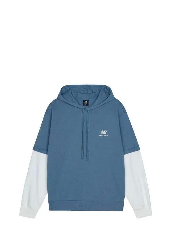 NEW BALANCE Colorblock Hoodie - Blue
