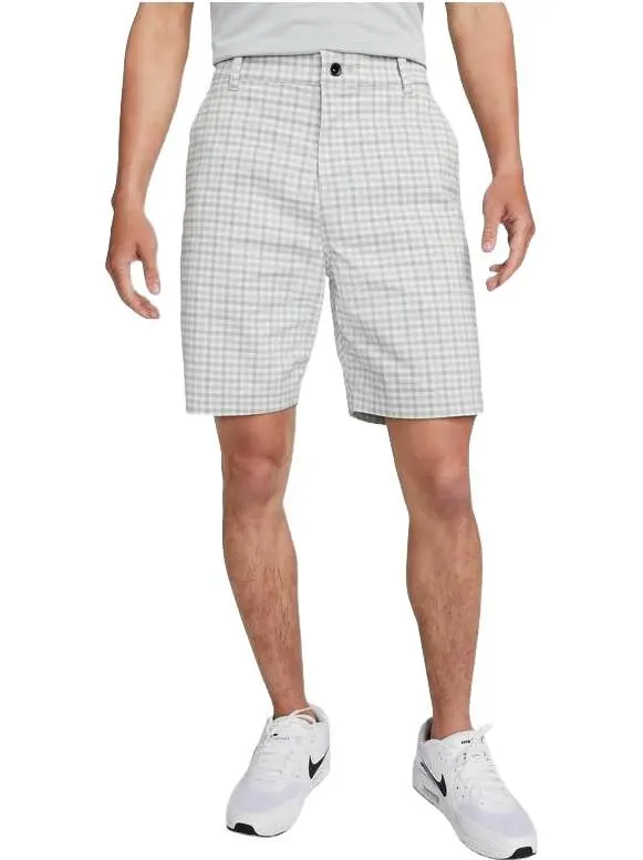 Nike Classic Plaid Pattern Button Straight Shorts - Default Colorway