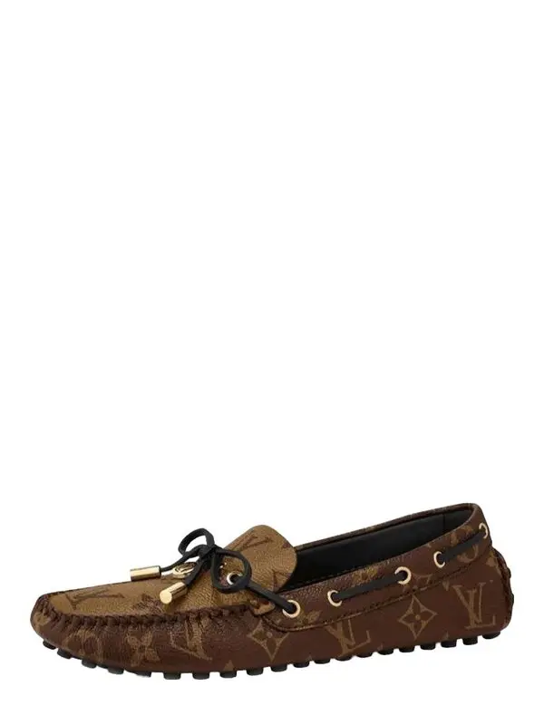LOUIS VUITTON Gloria Flat Loafers - Brown/black