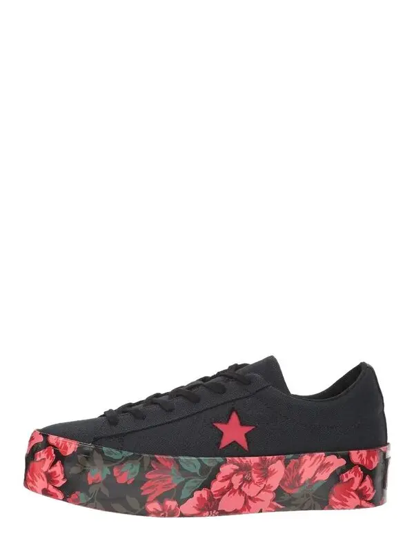 CONVERSE One Star Ox Platform Sneakers - Black/red