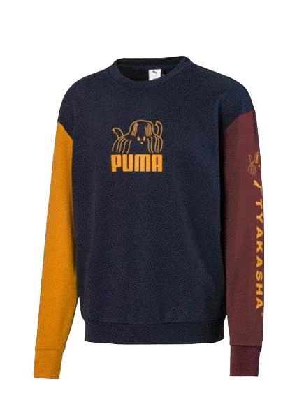 PUMA X Tyakasha Crossover Round Neck Sweatshirt - Dark Blue