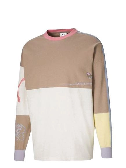 PUMA X Ks Ls Tee Long Sleeves T-shirt - Creamy