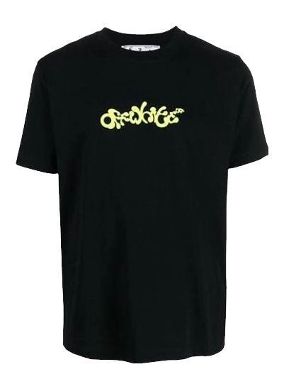 Off-White Opposite Arrow Slim Short-sleeve Tee - Black/lime