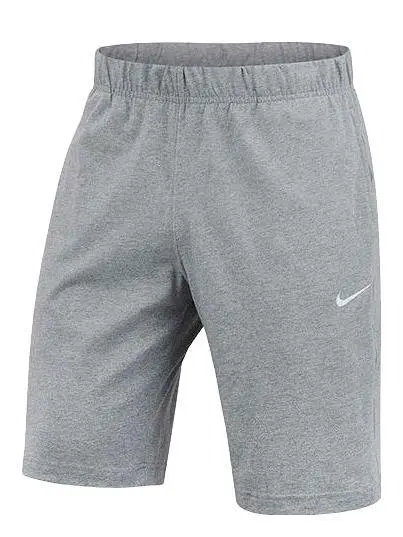 Nike Crusader Logo Embroidered Knit Sports Shorts - Grey