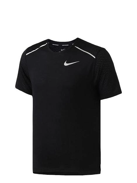 Nike Rise 365 Short Sleeve Running Top - Black
