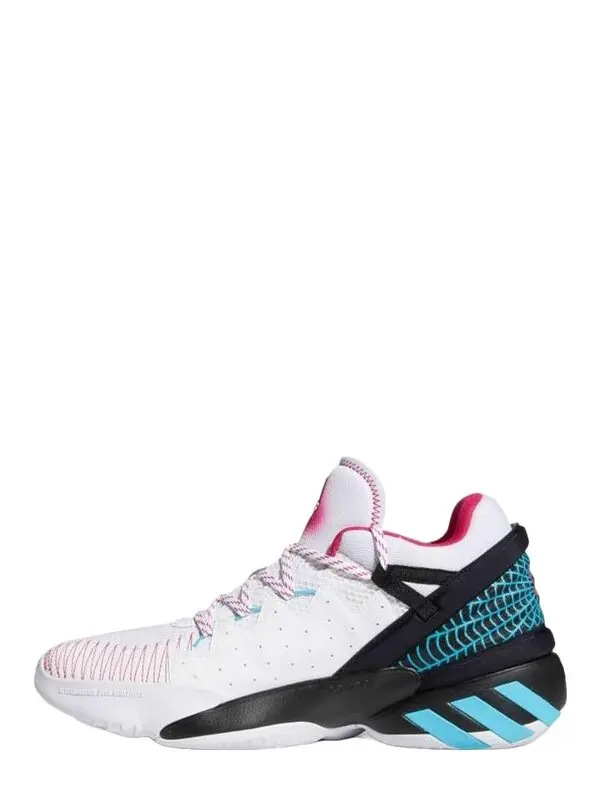 Adidas D.o.n. Issue #2 'spidey Sense' Lace-up Athletic Sneakers - White/black/pink