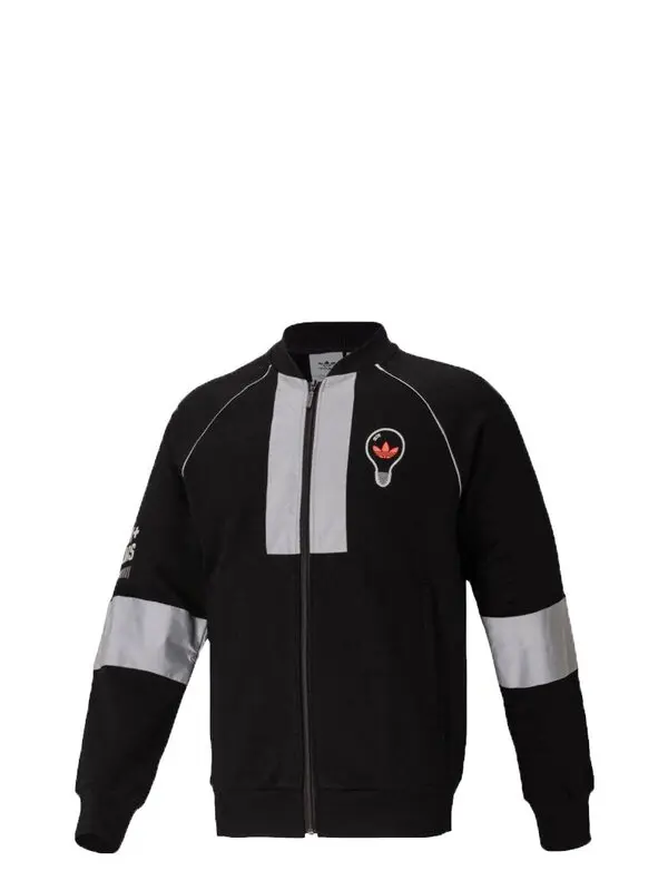 Adidas Originals Reflective Splicing Track Jacket - Black